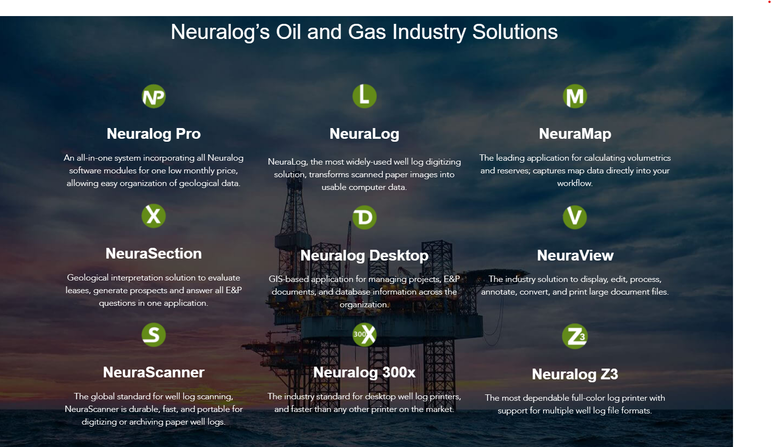 Neuralog - Digitize, Print Well Logs | Scan, Digitize Maps | E & P Data